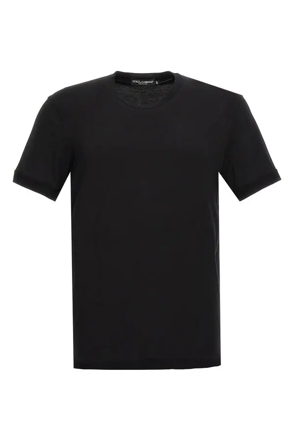 Dolce & Gabbana T-shirt 'in Jersey Stretch - Black
