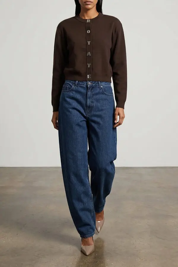 ROTATE BY BIRGER CHRISTENSEN Jeans 'draped Barrel Leg