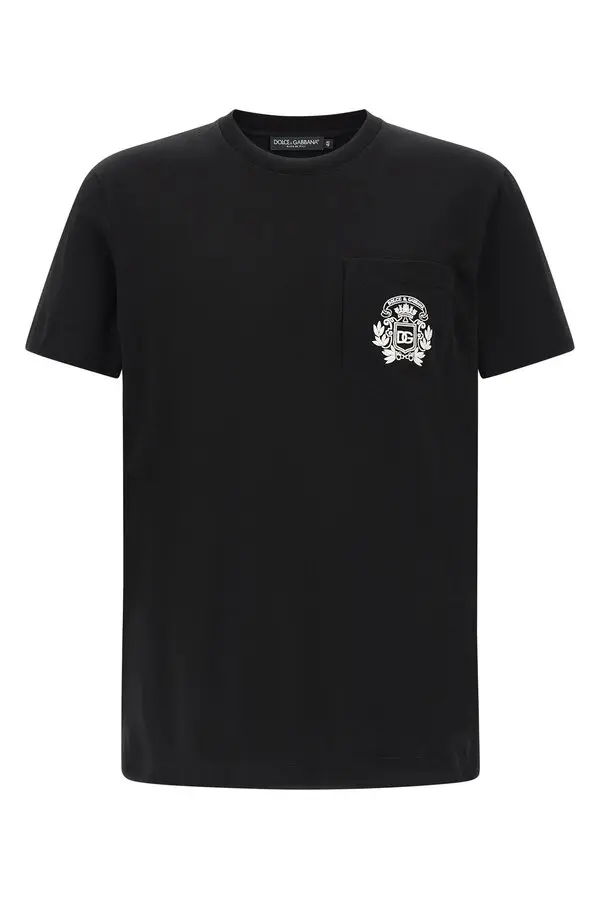 Dolce & Gabbana T-shirt With Embroidered Crest