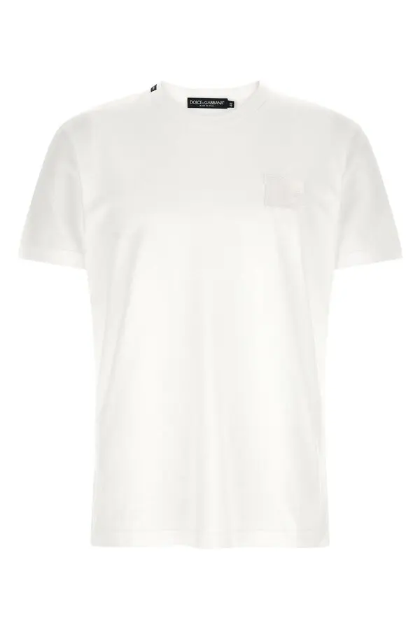 Dolce & Gabbana T-shirt Embroidered Dg Patch - White