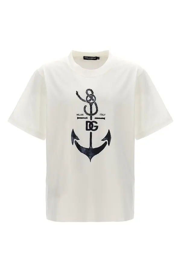 Dolce & Gabbana T-shirt 'marina Print - White