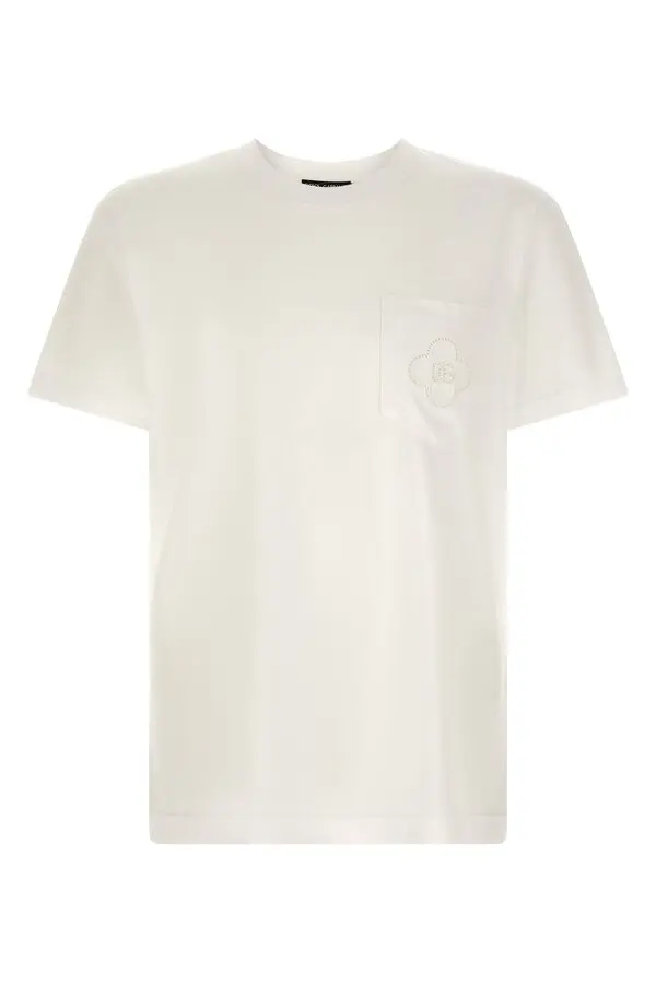 Dolce & Gabbana T-shirt 'openwork Logo - White