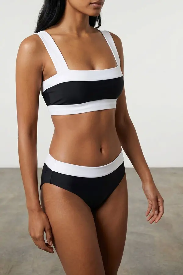 Goldbergh Bikini Top With Color Block Design