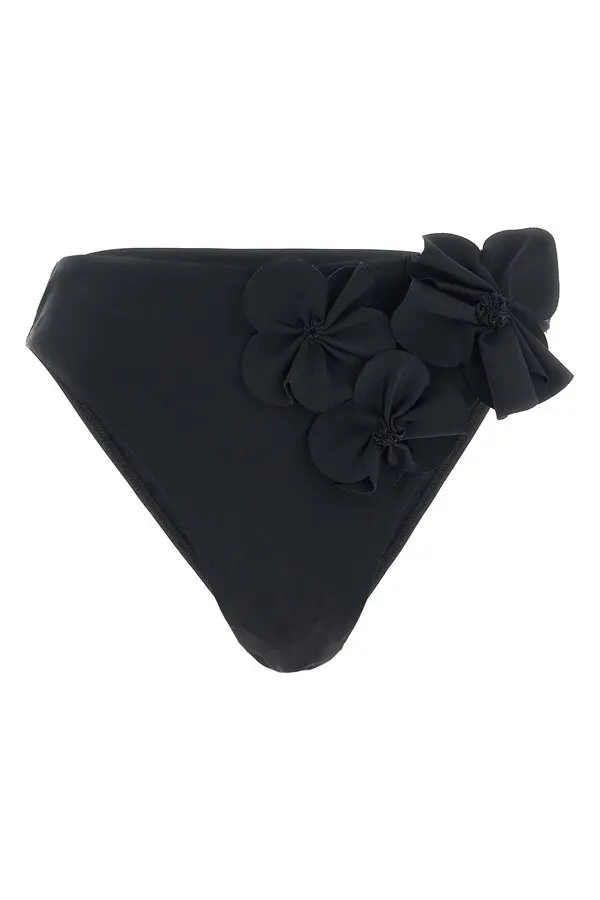 Goldbergh Bikini Bottoms With 3d Floral Appliqués