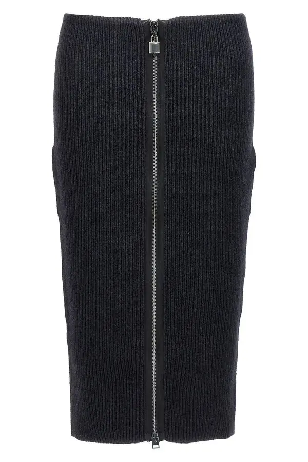 TOM FORD Chunky In Compact Wool' Skirt