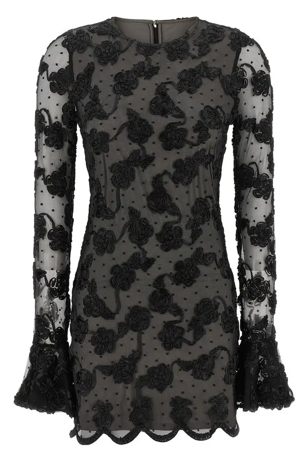 ROTATE BY BIRGER CHRISTENSEN Flower Mesh Dress
