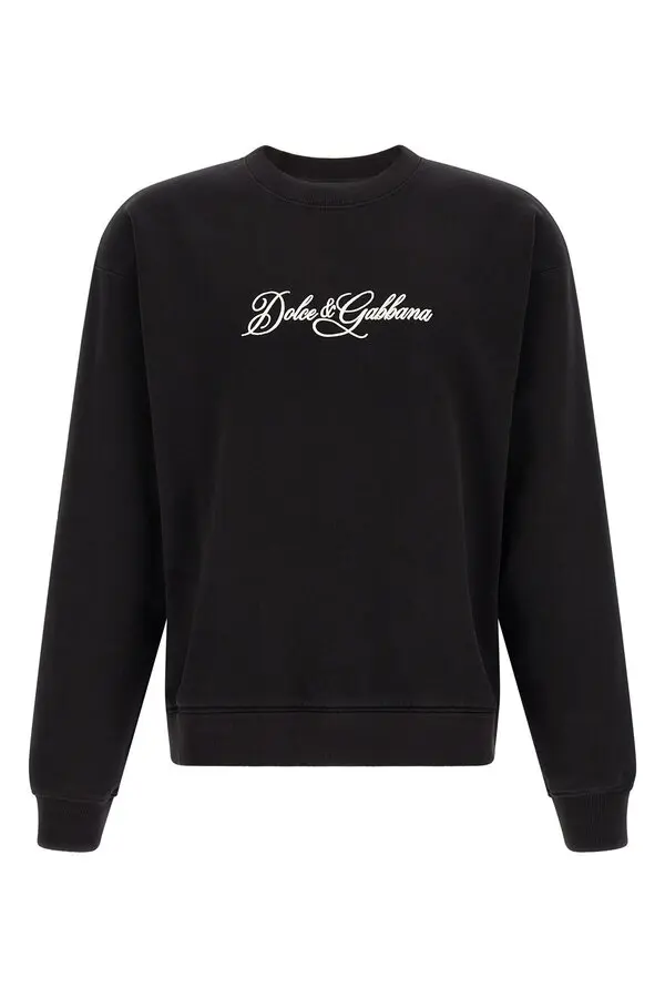 Dolce & Gabbana Embroidered Logo Sweatshirt - Black