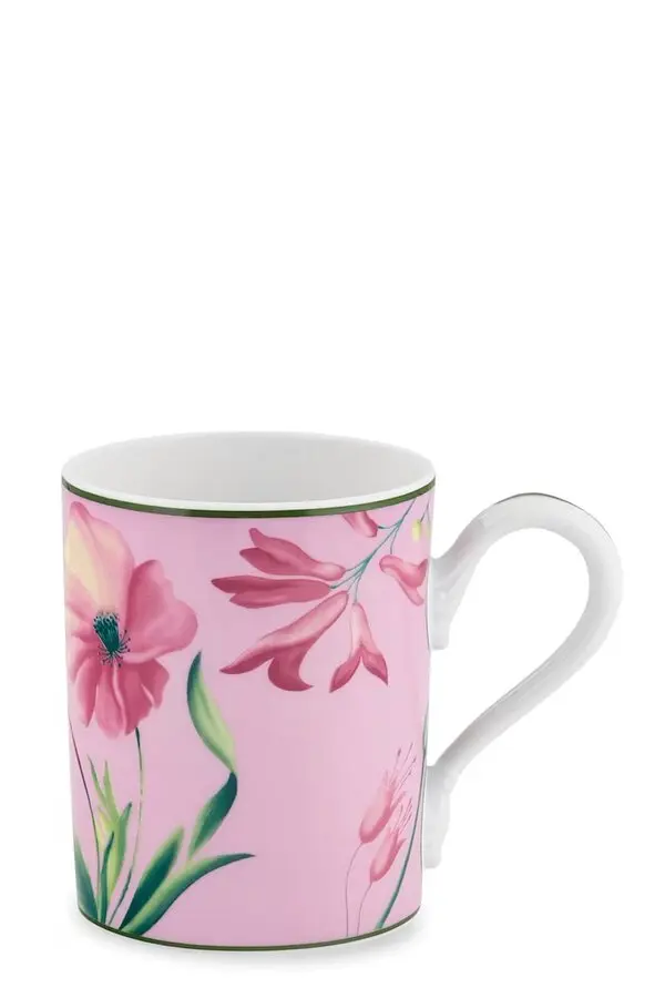 GINORI 1735 Florenza Impero Mug With Botanical Decoration - Multi