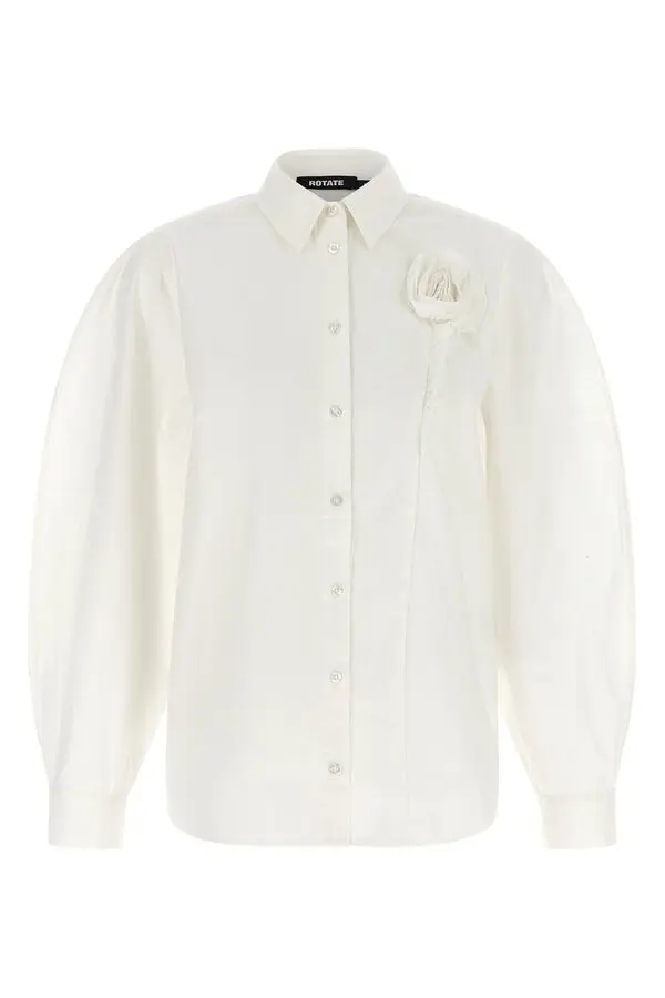 ROTATE BY BIRGER CHRISTENSEN 3d Floral Appliqué Shirt
