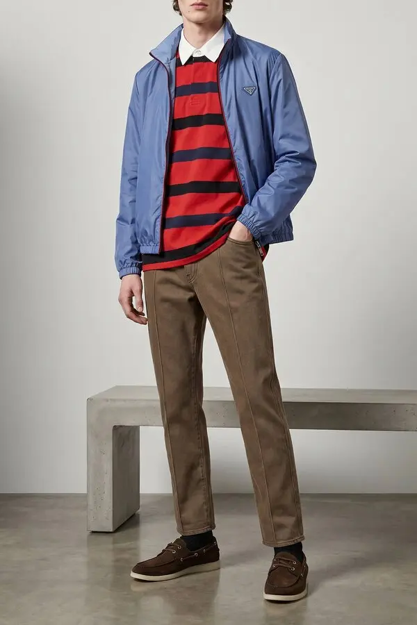 Prada Denim Trousers With Center Seam