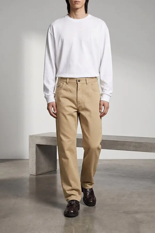 Prada Triangle Logo Jeans