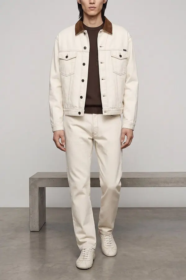 Prada Jeans With Contrast Stitching