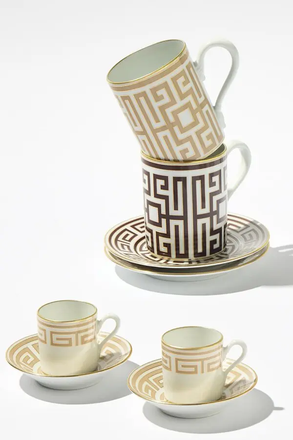 GINORI 1735 Mug Geometric Pattern
