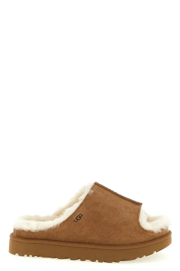 UGG Slide Central Seam Detail - Brown