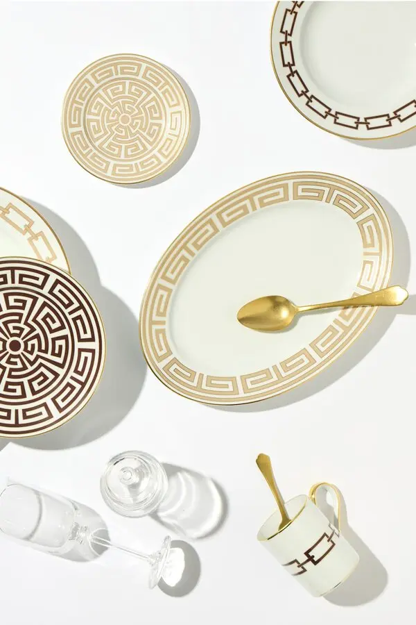 GINORI 1735 Oval Tray With Labirinto Decor