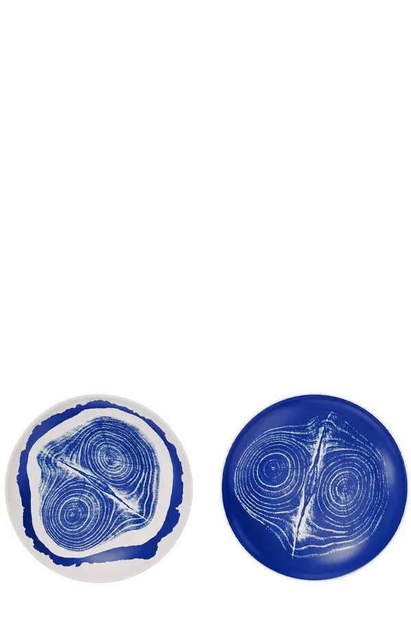 CASSINA Set Of 2 Tronc Motif Dinner Plates