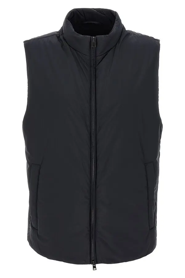 Herno Gilet With Signature Metal Detail