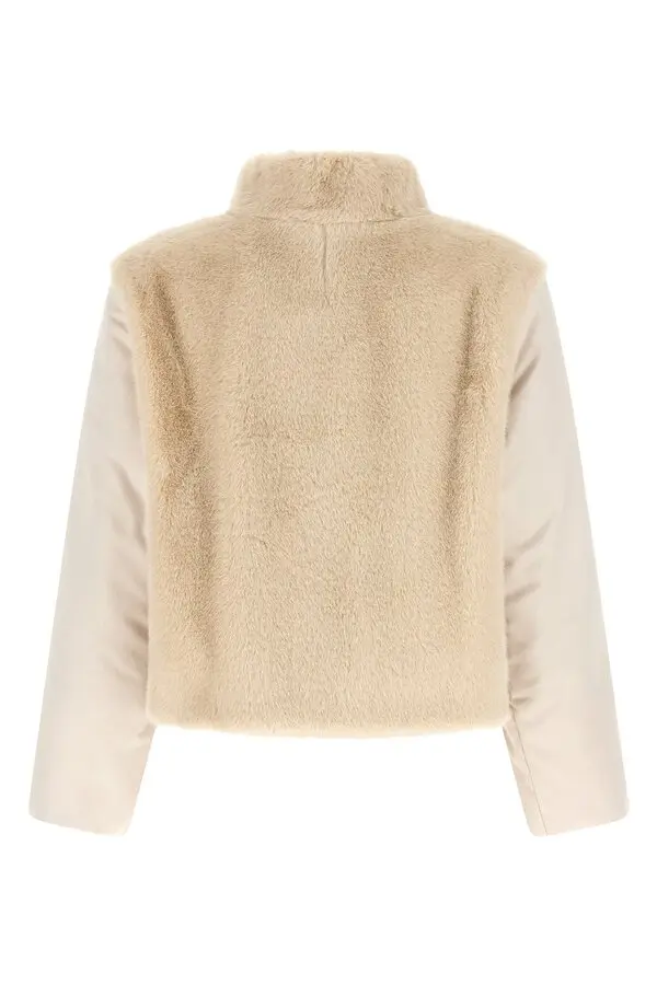 Herno Resort Jacket With Stand Collar - Beige