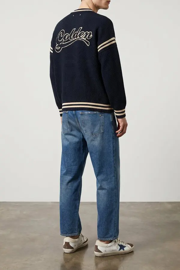 GOLDEN GOOSE Reynard Sweater With Logo Embroidery