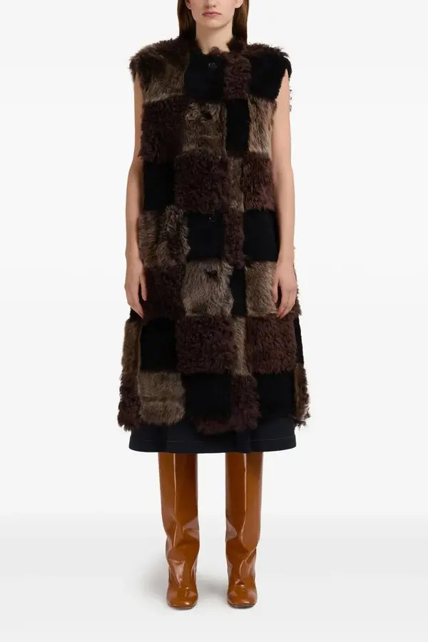 Marni Long Shearling' Waistcoat