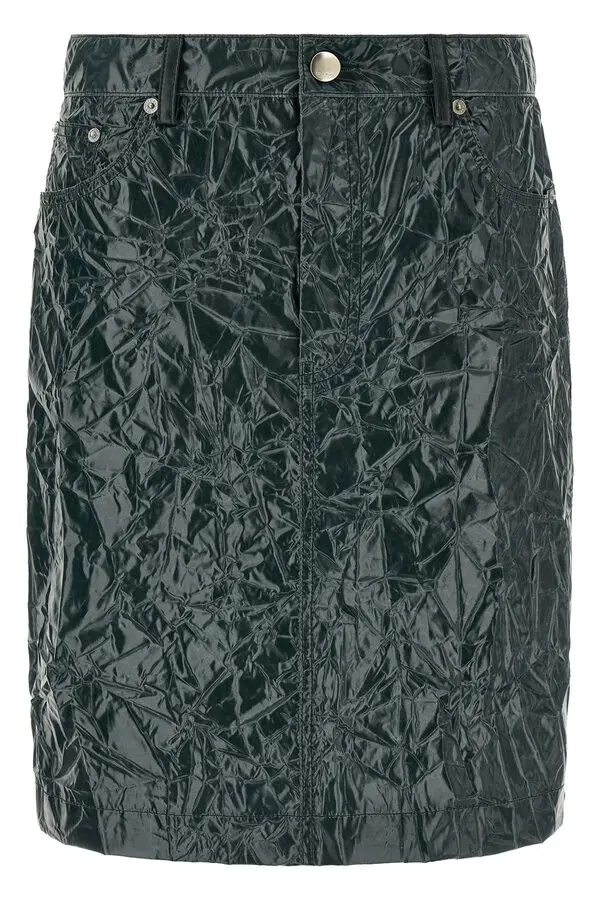 Marni Crinkled-effect Skirt - Green