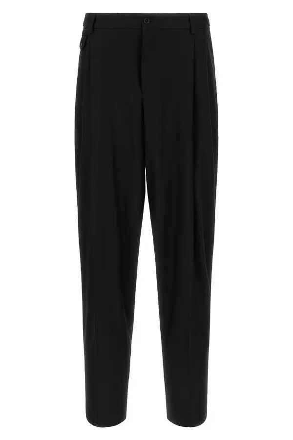 Dolce & Gabbana Virgin Wool Flannel Trousers