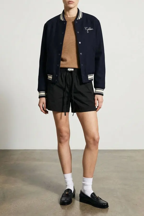 GOLDEN GOOSE Bomber Jacket With Star Studs