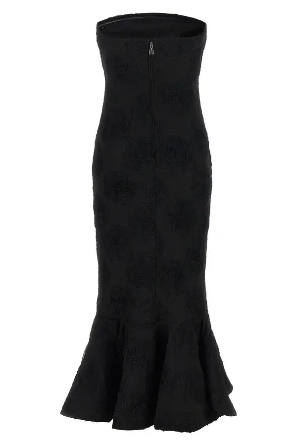 ROTATE BY BIRGER CHRISTENSEN The 'flower Mesh Flounce' Dress