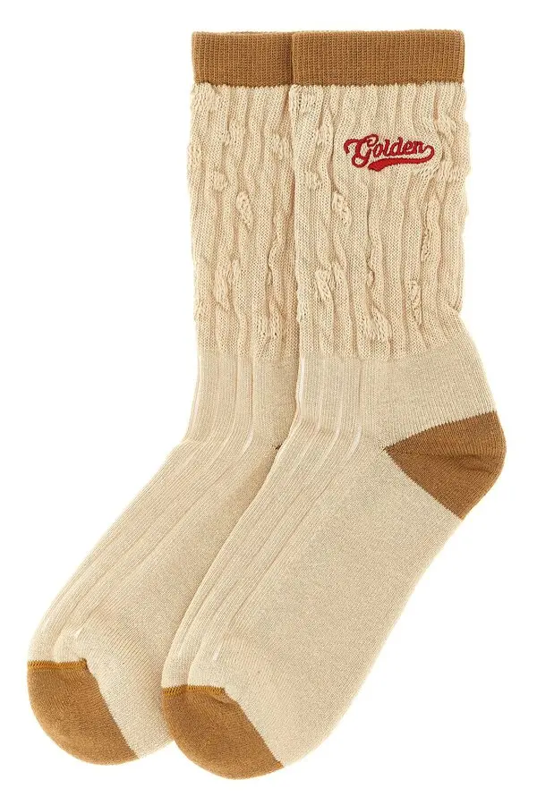 GOLDEN GOOSE Cable-knit Socks