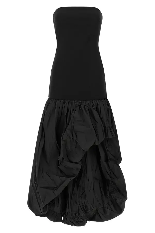 ROTATE BY BIRGER CHRISTENSEN Mini Bubble Train Dress - Black