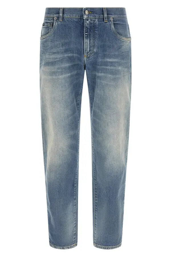 Dolce & Gabbana Jeans With Logo Plaque