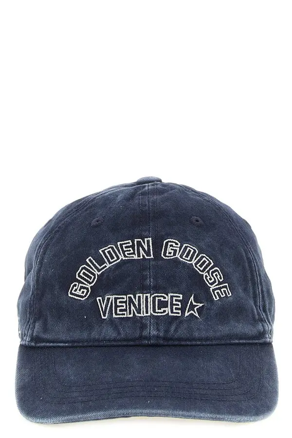 GOLDEN GOOSE Journey' Cap - Blue