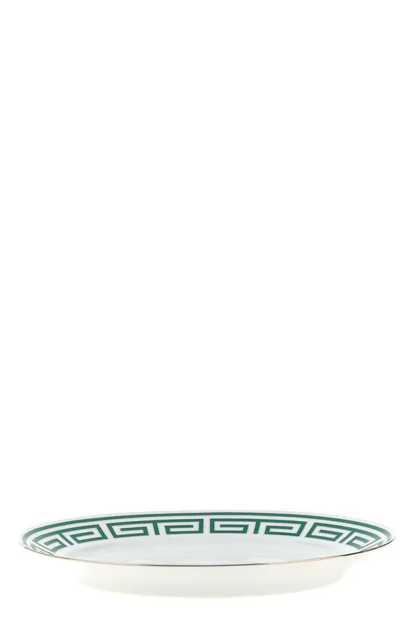 GINORI 1735 Oval Tray 'labirinto Smeraldo