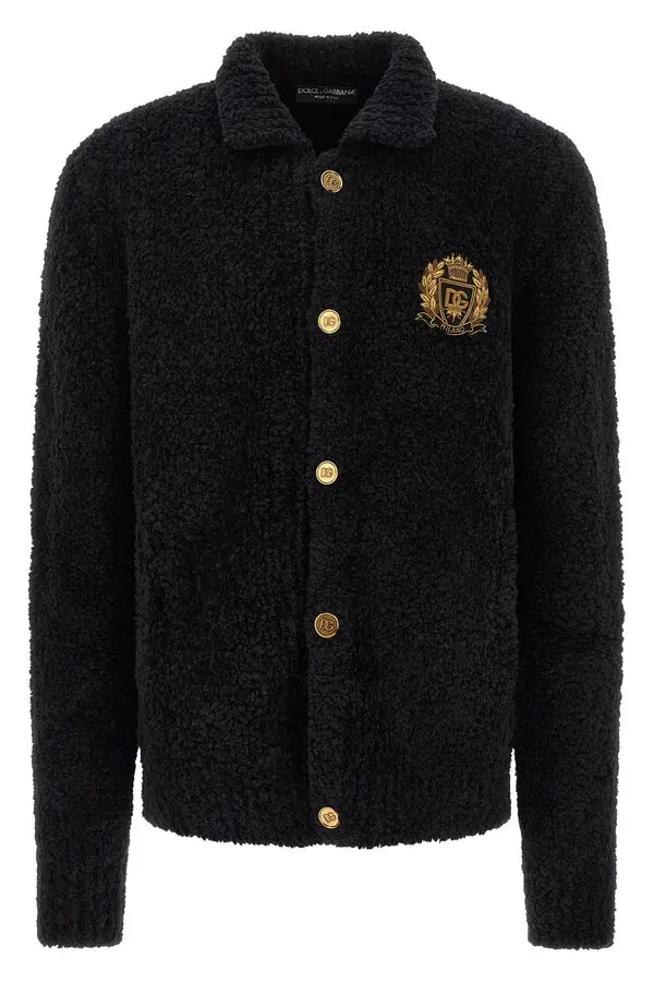 Dolce & Gabbana Heraldic Crest Cardigan - Black