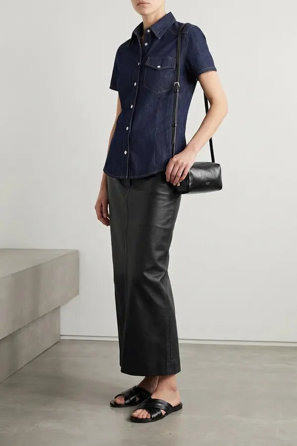 Khaite Kye Mini Crossbody Bag In Leather