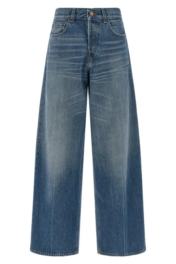 HAIKURE Wide-leg Bethany Jeans With Leather Logo Patch