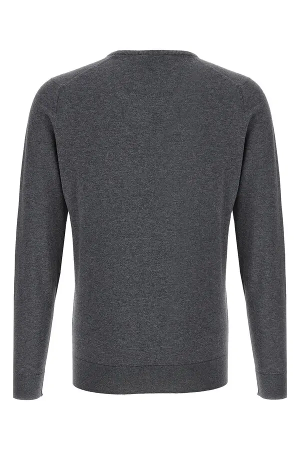 John Smedley Sweater With Ribbed Trims