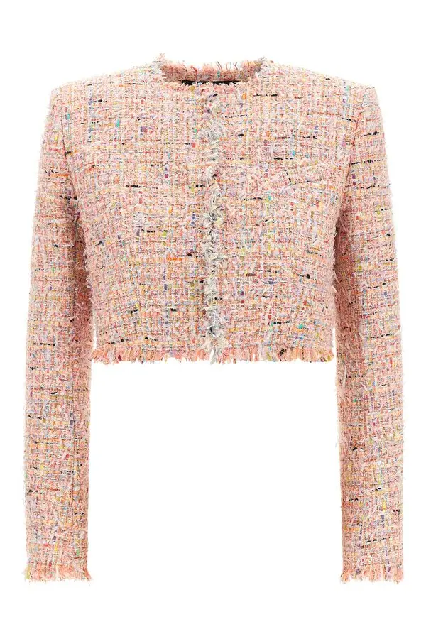 Balmain Multicolored Tweed Spencer Jacket