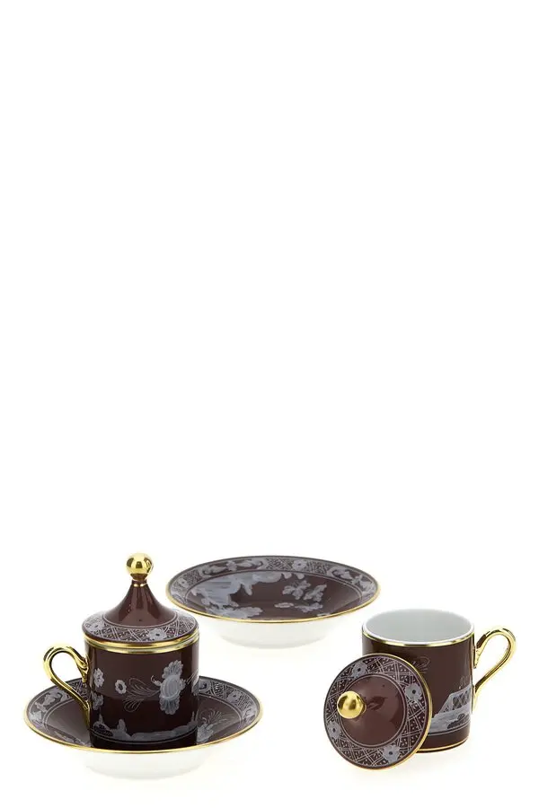 GINORI 1735 Impero Coffee Set With Gold Details