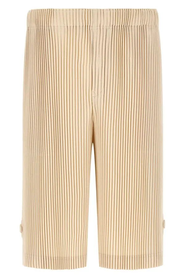 HOMME PLISSE' Homme Plissé Bermuda Shorts With Adjustable Hem
