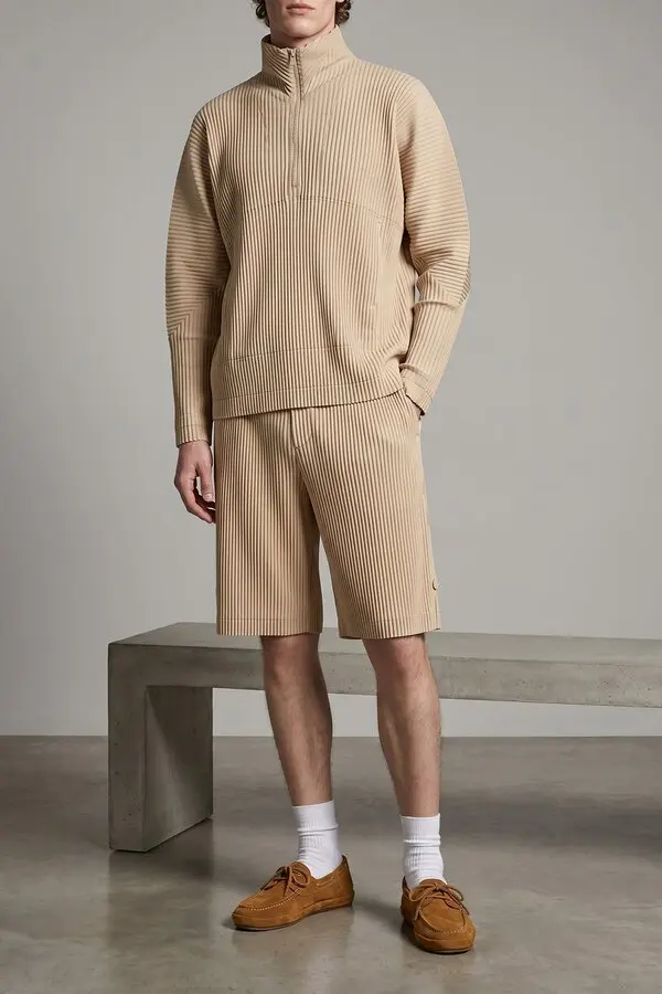 HOMME PLISSE' Homme Plissé Bermuda Shorts With Adjustable Hem
