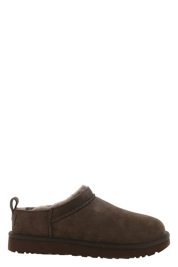 UGG Classic Micro' Sabot In Dusted Cocoa Suede - Brown