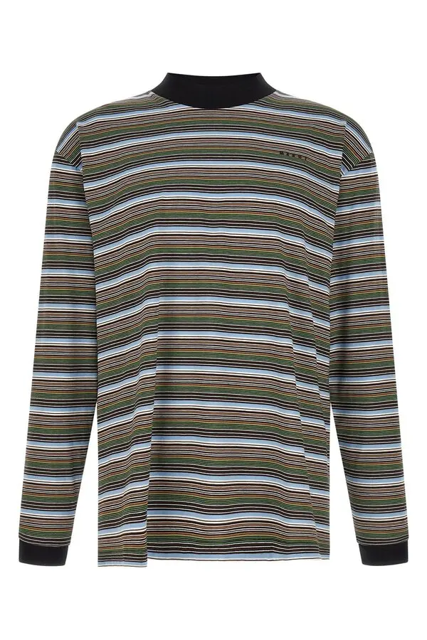 Marni Long-sleeved T-shirt With Striped Pattern