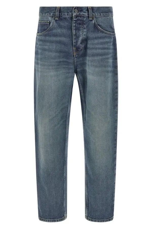 Carhartt Work In Progress Trousers With Logo Patch