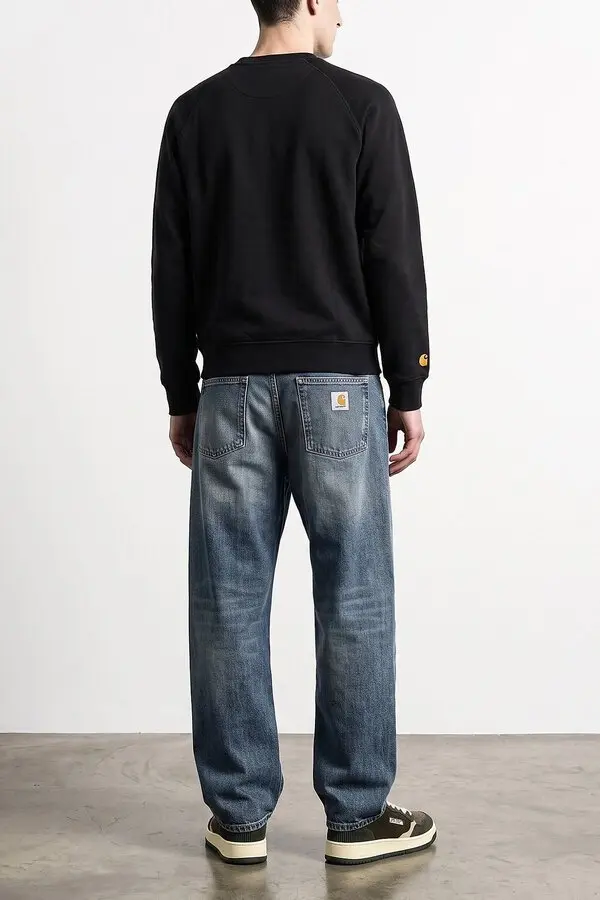 Carhartt Work In Progress Trousers With Logo Patch