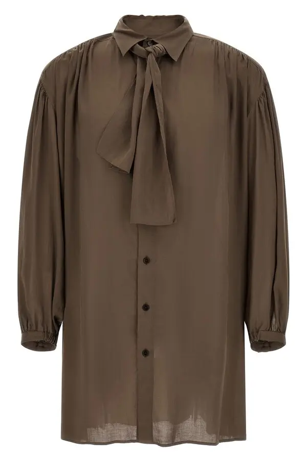 Yohji Yamamoto Scarf Gather Blouse