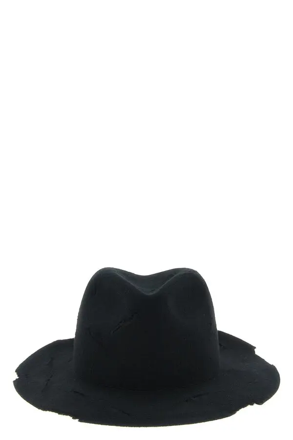 Yohji Yamamoto Hat With Slashed Details