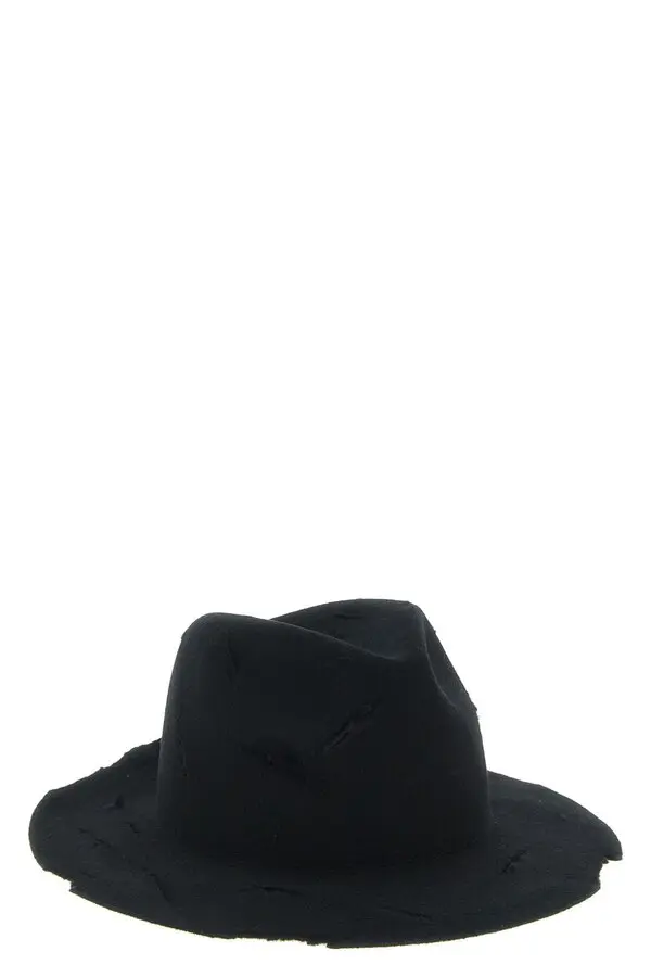 Yohji Yamamoto Hat With Slashed Details