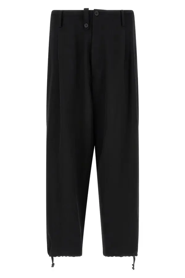 Yohji Yamamoto New Standard Wallet' Trousers - Black