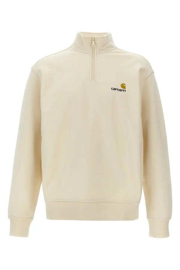 Carhartt Work In Progress Half-zip Sweatshirt With Embroidered Logo